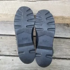 Vintage | Shoes | Vintage 9s Y2k Grunge Punk Rock Black Leather ...